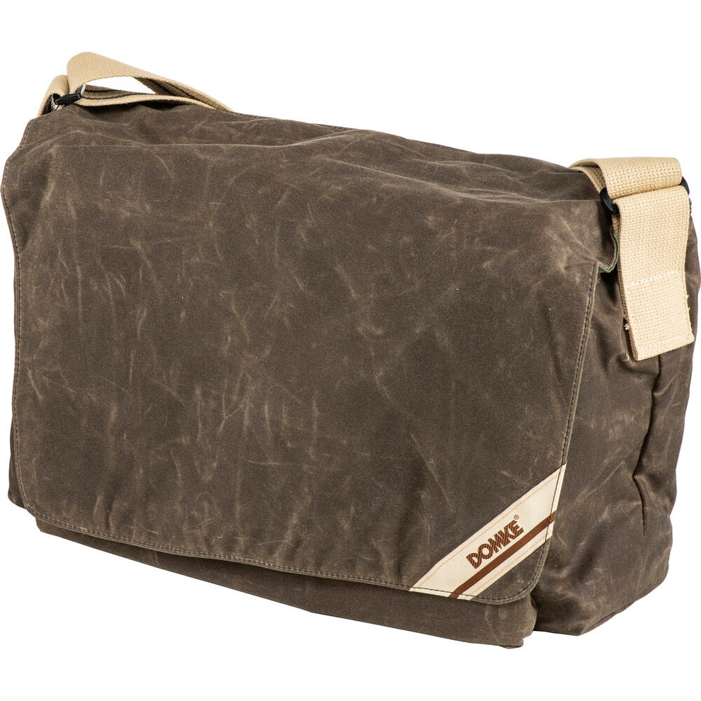 DOMKE Large Photo Courier Bag (Brown RuggedWear Waxed Canvas) - – The ...